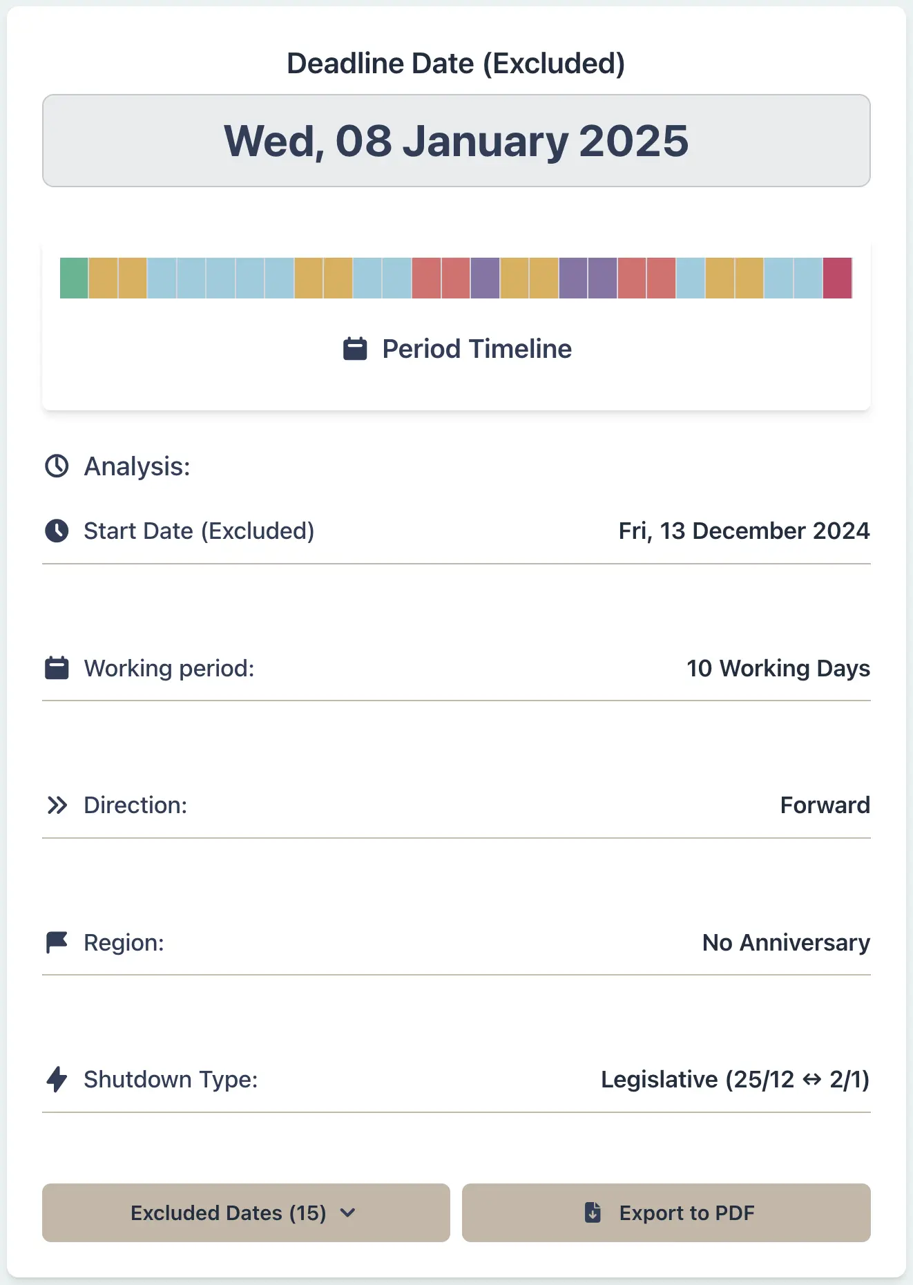 Working Day Calculator NZ