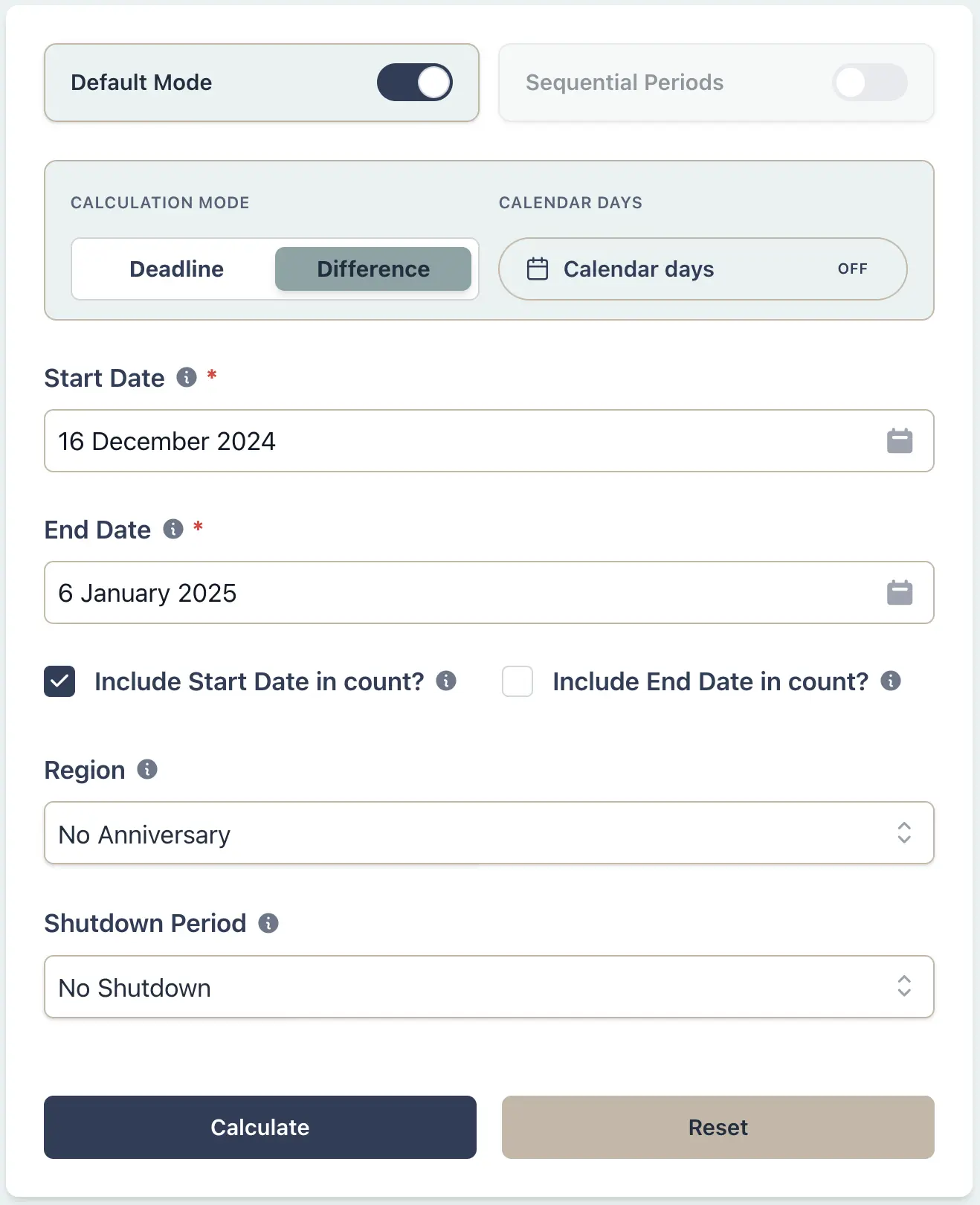 Working Day Calculator NZ